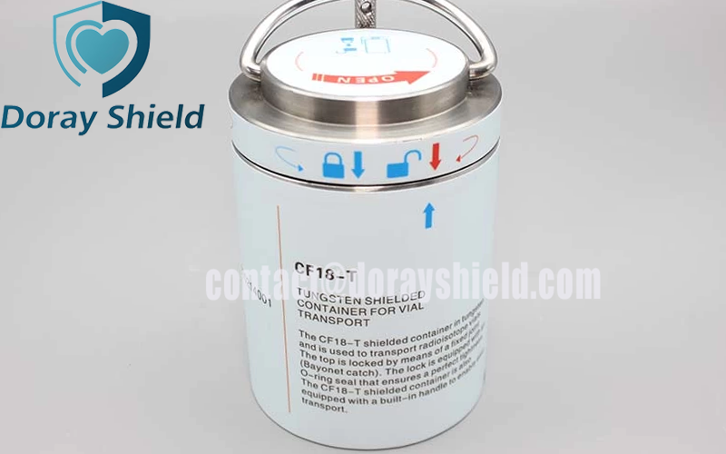 CF18-T Tungsten Shielded Container - DorayShield