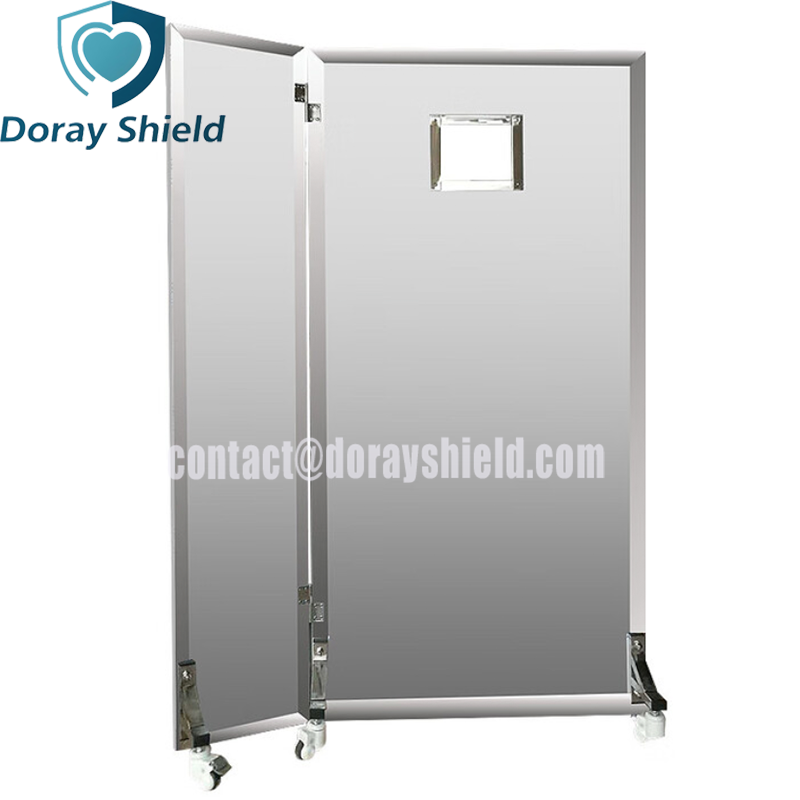 Mobile PET Lead Protection Barrier with Glass - DorayShield